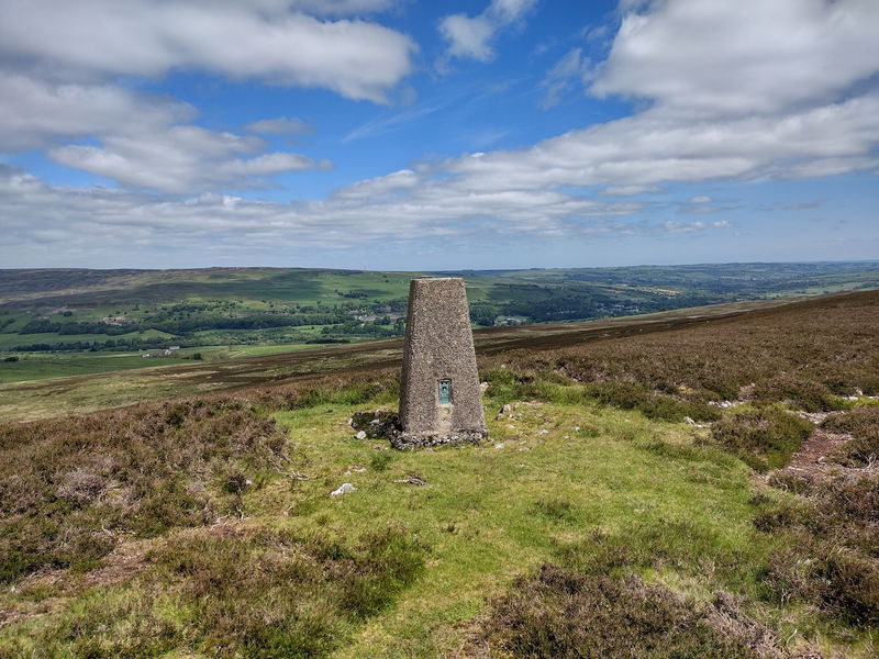 Catterick Moss Trig Point In Stanhope - County Durham Trig Points