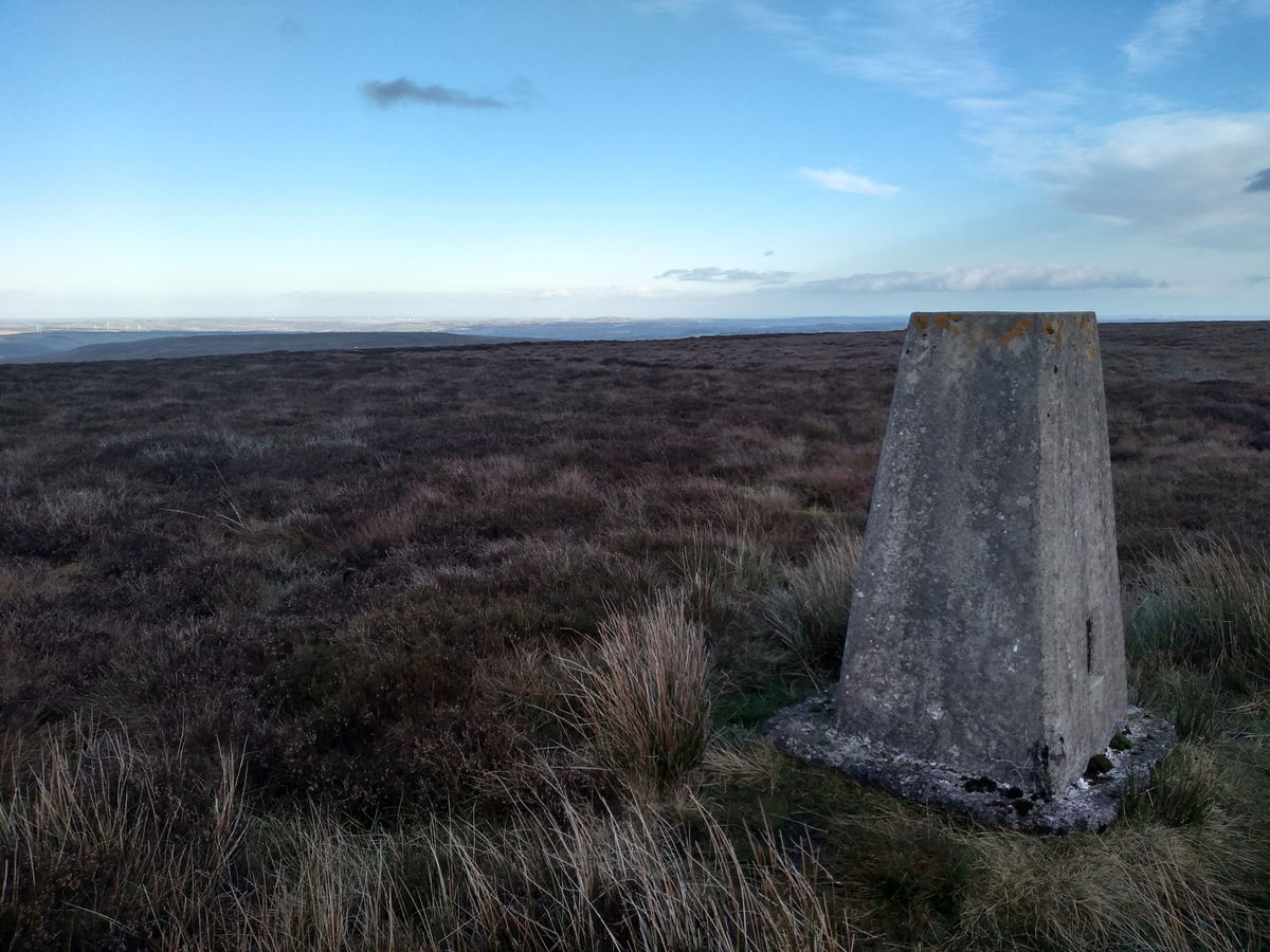Horseshoe Hill Trig Point In Stanhope - County Durham Trig Points