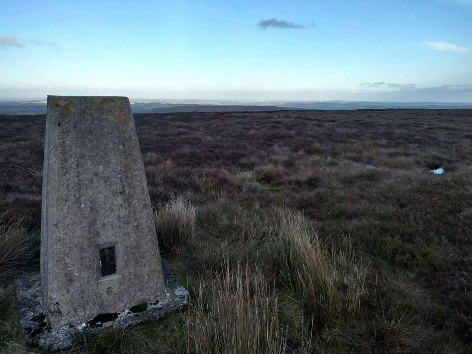 Horseshoe Hill Trig Point In Stanhope - County Durham Trig Points