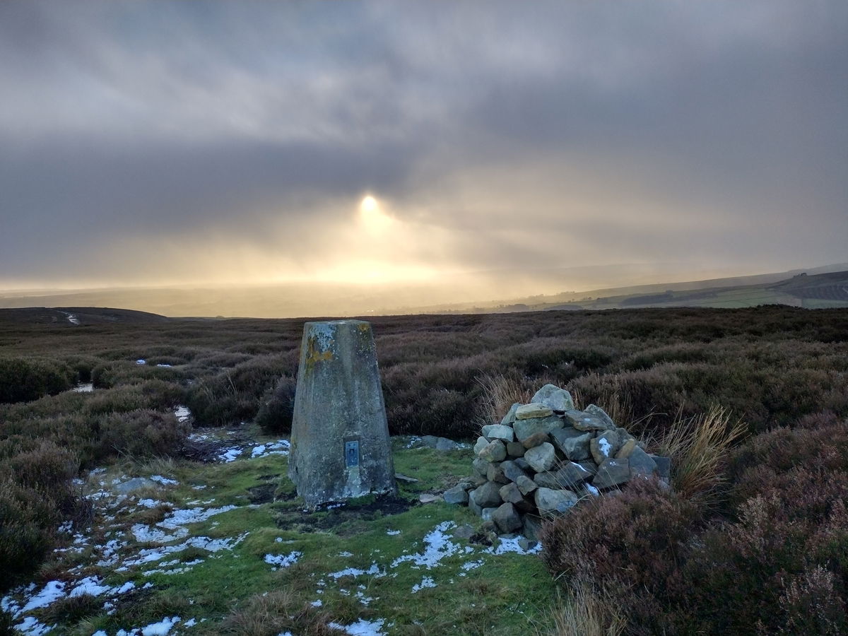 Sand Edge Common Trig Point In Stanhope - County Durham Trig Points