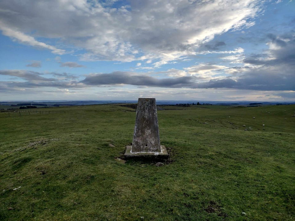 Bavington Crags Trig Point In Great Bavington - Fabulous North