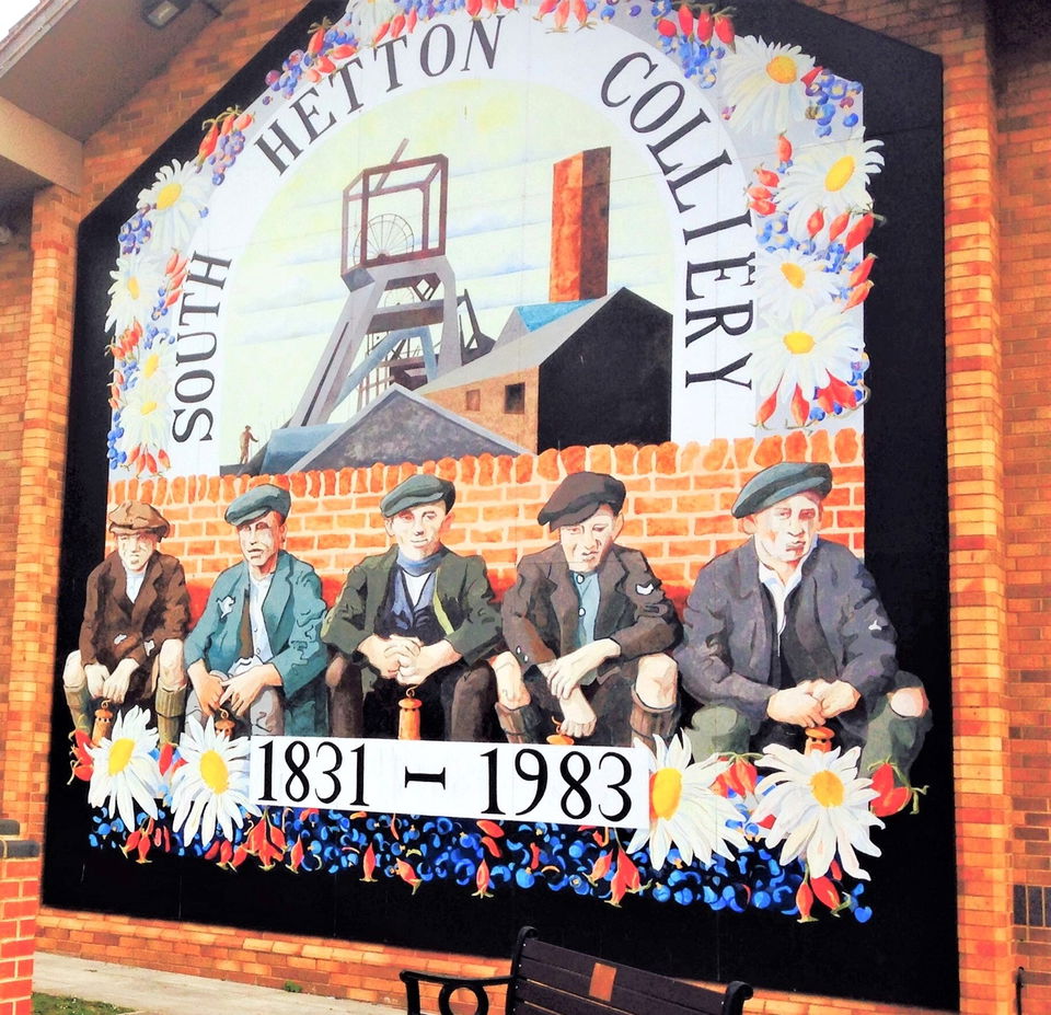 Mural and the Village Remains In South Hetton - Fabulous North