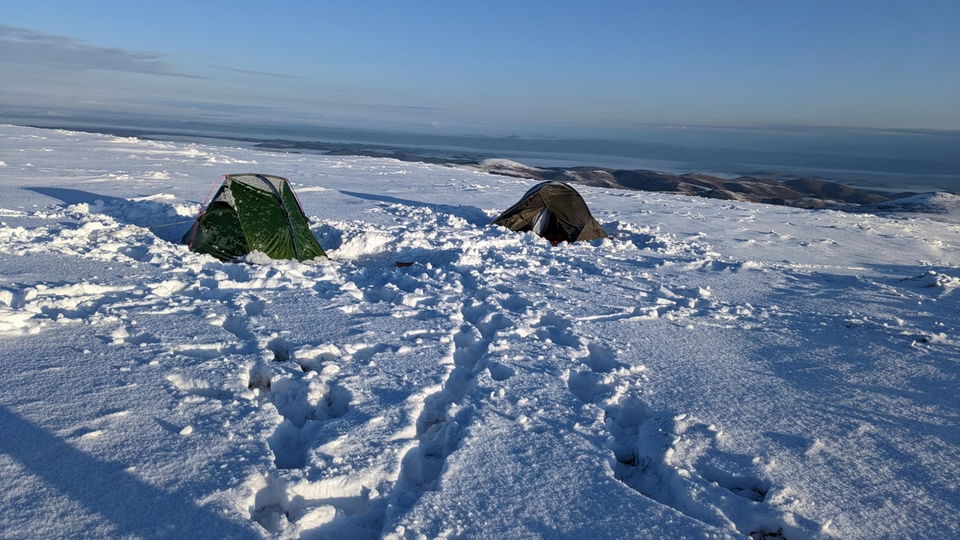 Winter camping on the Cheviot plateau - Fabulous North
