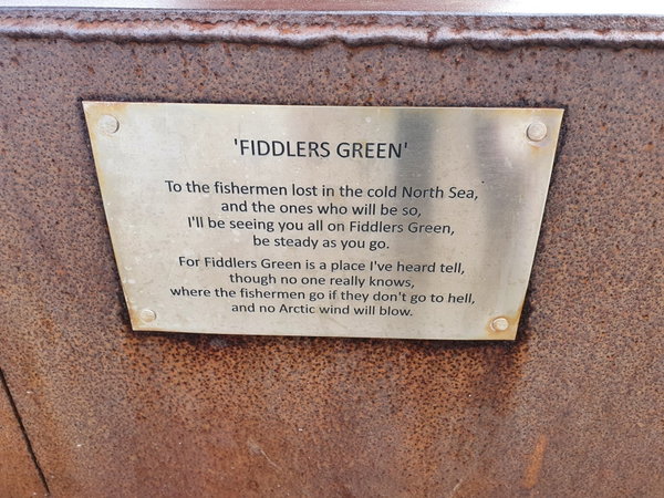 Fiddlers Green Statue in North Shields - Fabulous North
