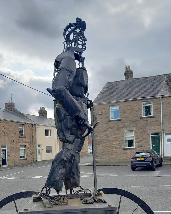 Solidarity, Miners statue in Langley Park, Durham In Ushaw Moor ...