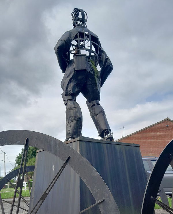 Solidarity, Miners statue in Langley Park, Durham In Ushaw Moor ...