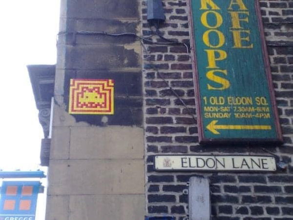 Invader Street Art in Newcastle City Centre - Fabulous North