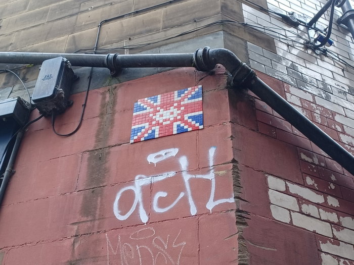 Invader Street Art in Newcastle City Centre - Fabulous North