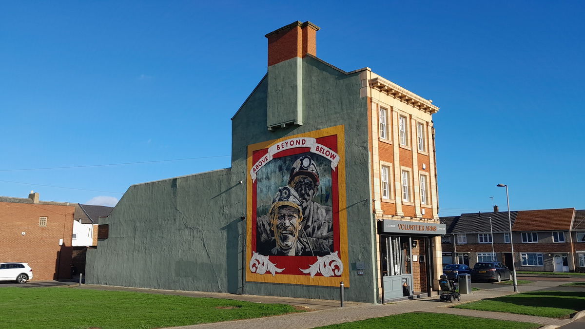 Above Beyond Below Mural In Seaham - Fabulous North