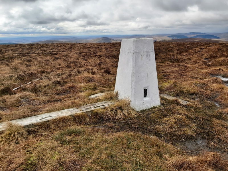 Bloodybush Edge Trig Point In The Cheviots - Fabulous North