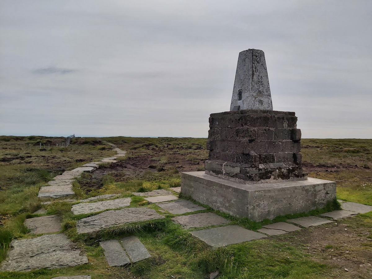 Cheviot Summit Trig Point In The Cheviots - Fabulous North