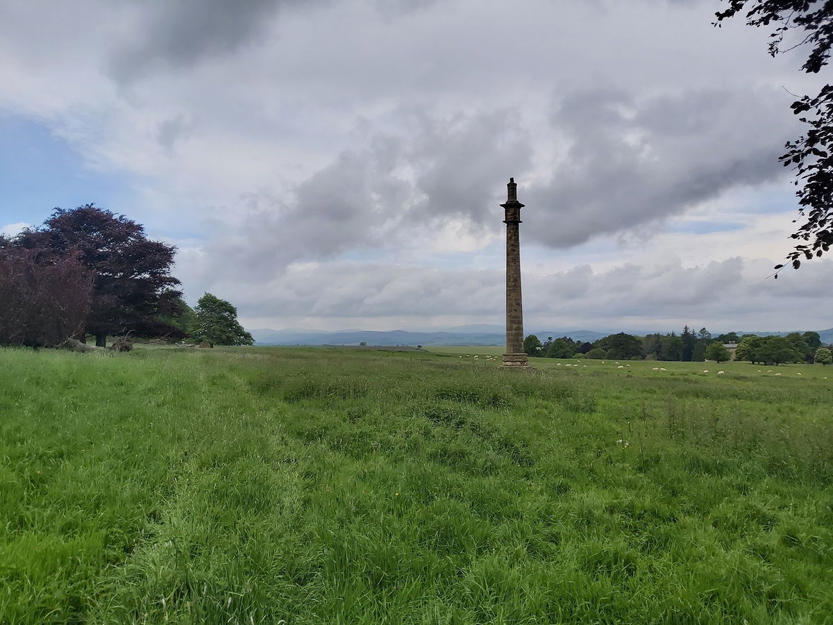 Evelyn Column Felbridge Monument in Alnwick - Fabulous North
