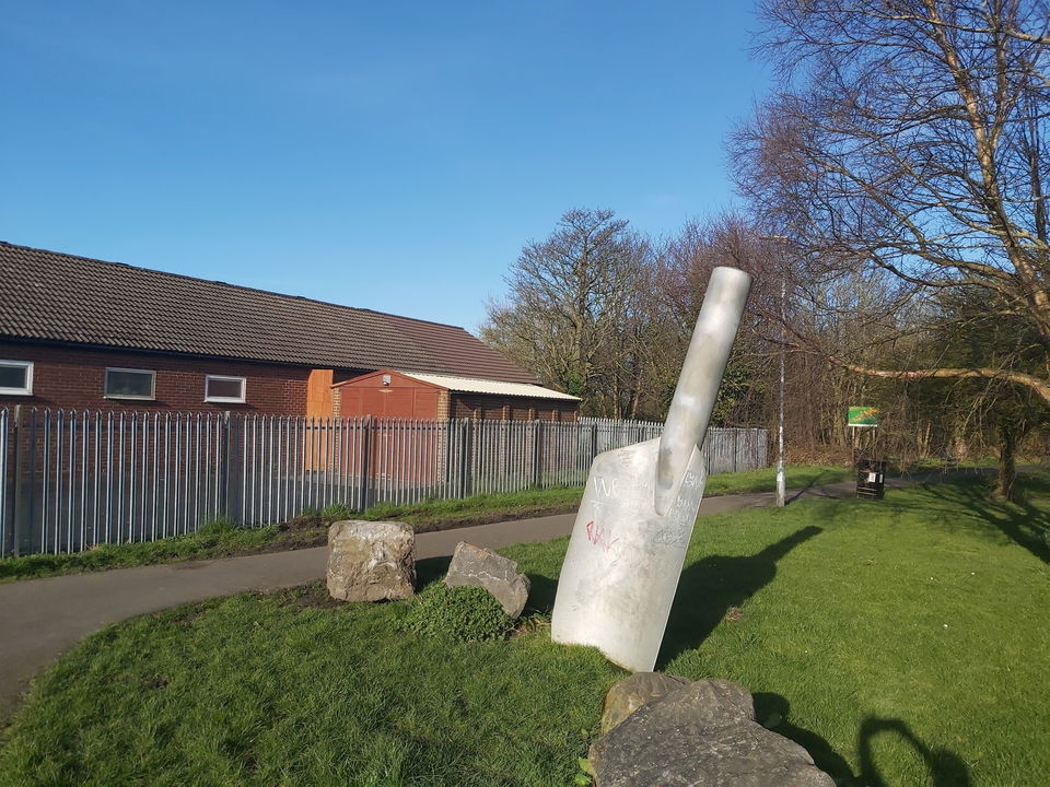 Giant Trowel In Ashington - Fabulous North