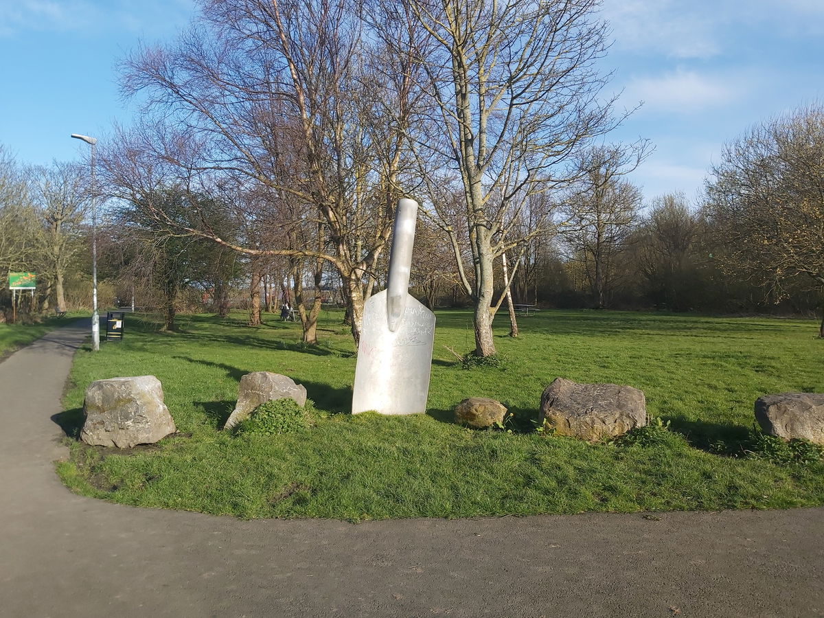 Giant Trowel In Ashington - Fabulous North