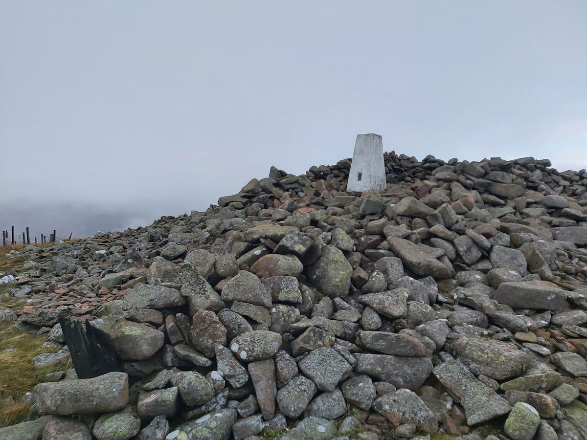 Hedgehope Hill Trig Point In The Cheviots - Fabulous North