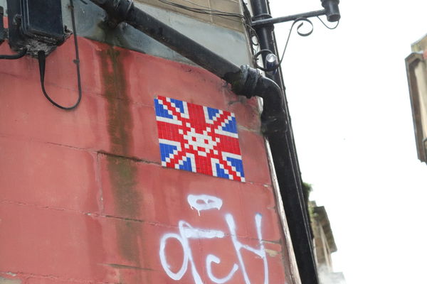 Invader Street Art in Newcastle City Centre - Fabulous North