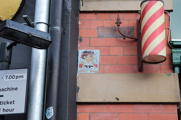 Invader Street Art in Newcastle City Centre - Fabulous North
