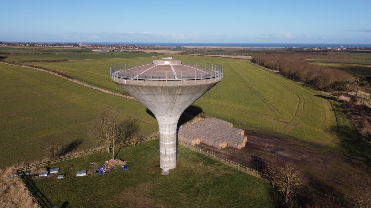 Morwick Water Tower in Amble - Fabulous North