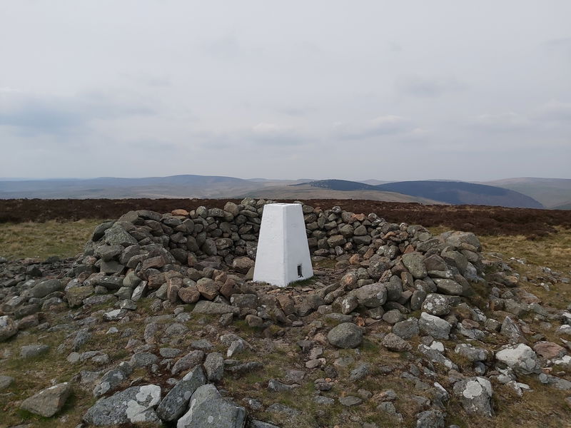 Shillhope Law Trig Point In The Cheviots - Fabulous North