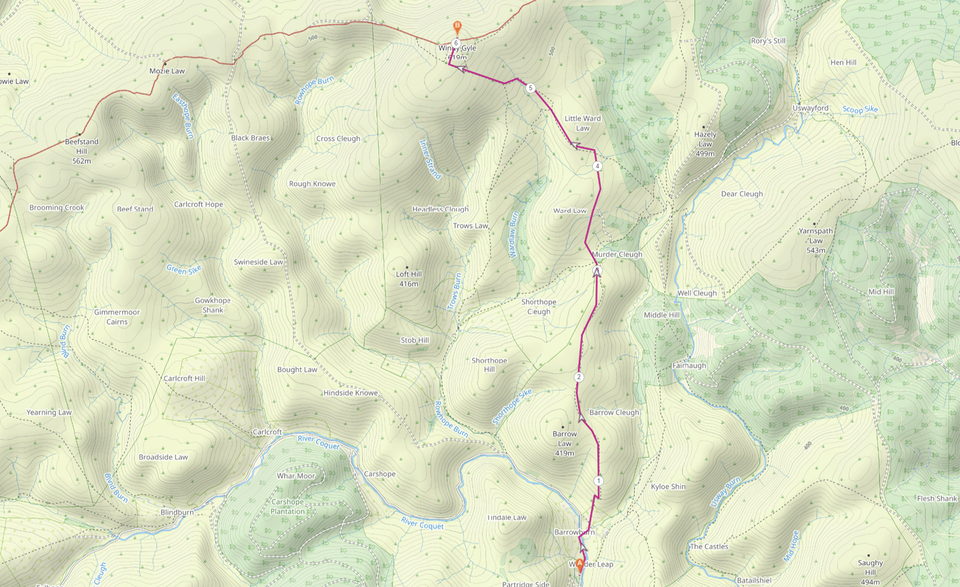 Windy Gyle Trig Point In The Cheviots - Fabulous North