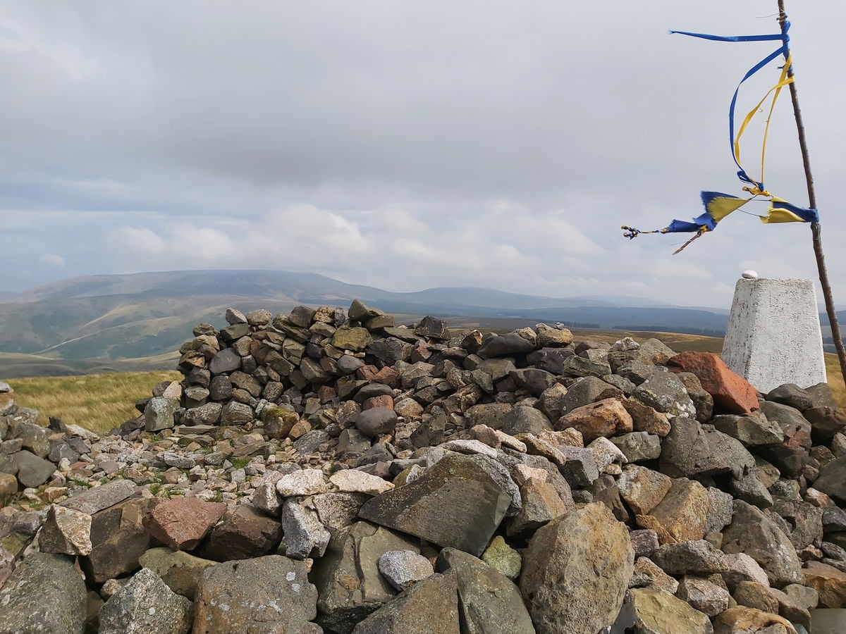 Windy Gyle Trig Point In The Cheviots - Fabulous North