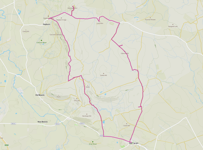 Bewick Moor, Cateran Hole, Ros Castle And Blawearie In Chillingham ...