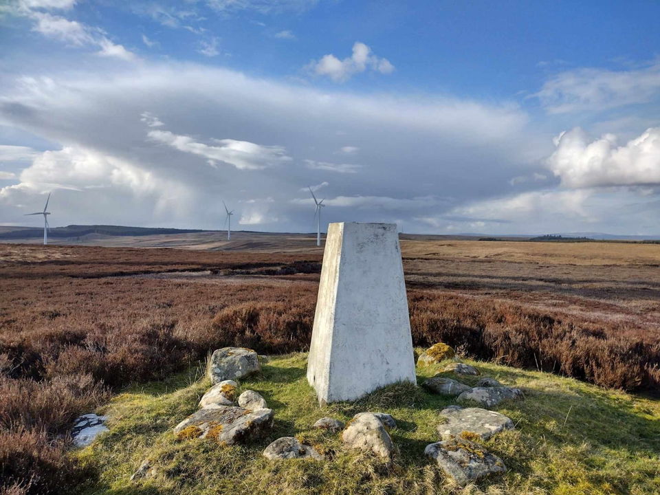 Blackdown Trig Point In Kirkwhelpington - Northumberland Trig Points