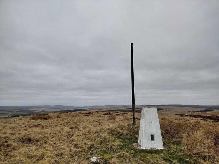 Blakeman's Law Trig Point In Otterburn - Northumberland Trig Points