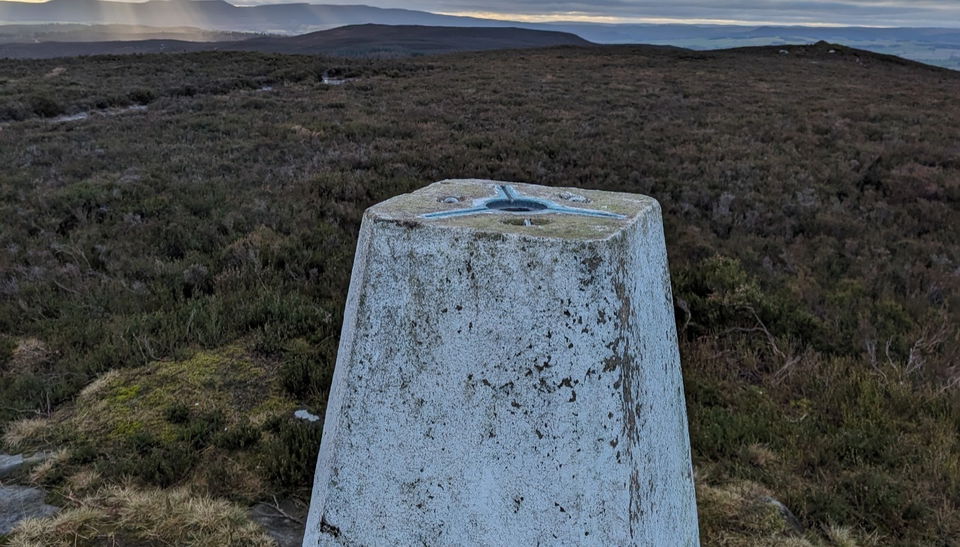 Long Crag Trig Point In Rothbury - Northumberland Trig Points