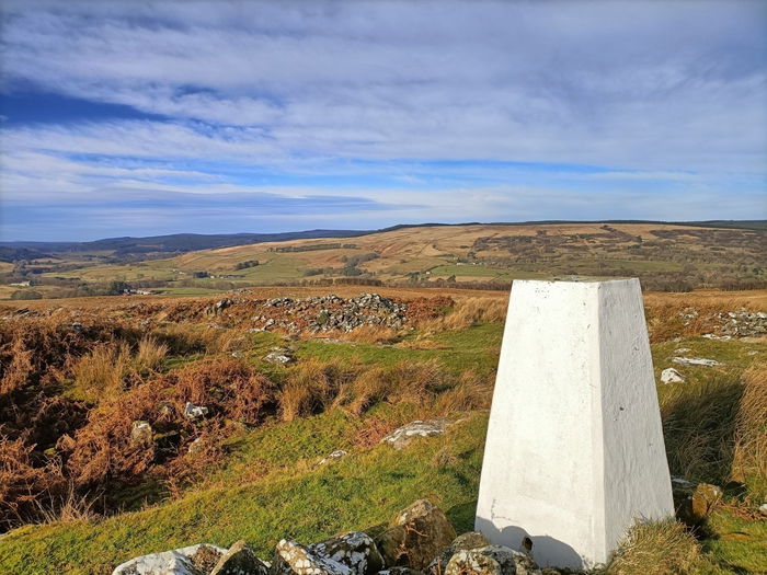 Stokoe High Crags Trig Point In Falstone - Northumberland Trig Points