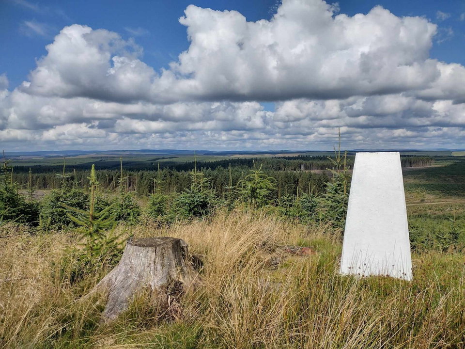 Hopealone Trig Point In Haltwhistle - Northumberland Trig Points