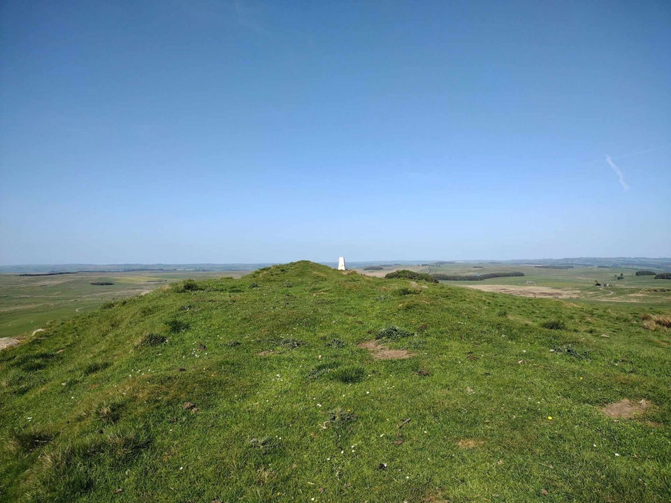 Sewingshields Crags Trig Point In Haydon Bridge - Northumberland Trig ...