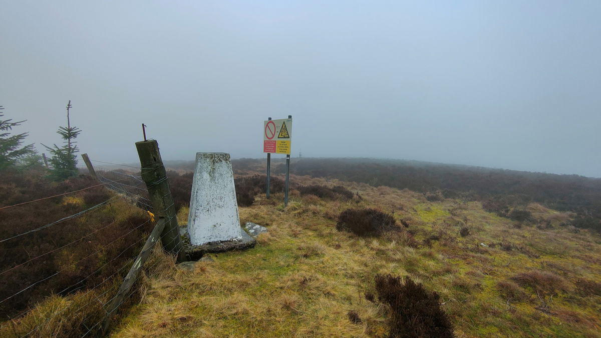 Dour Hill Trig Point In Byrness - Northumberland Trig Points