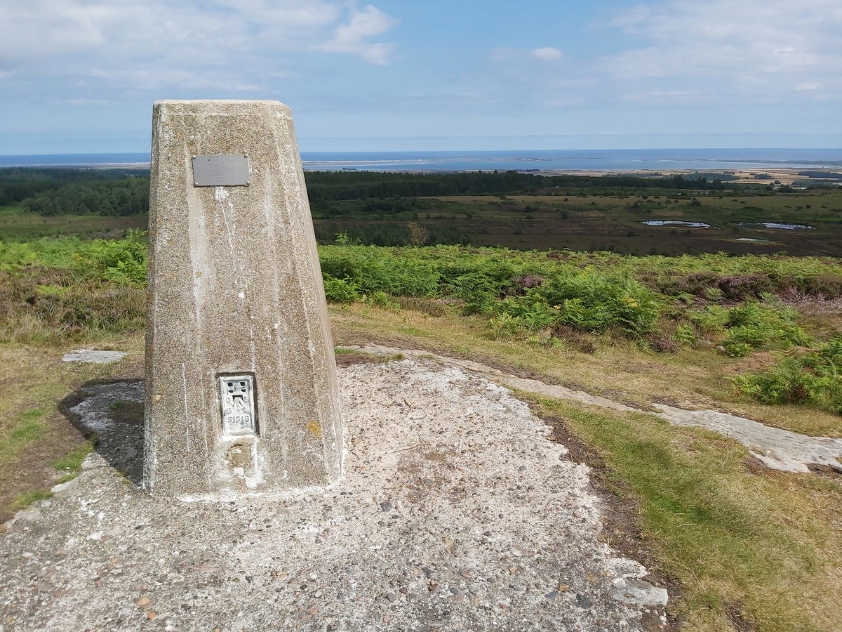 Greensheen Hill Trig Point In Belford - Northumberland Trig Points