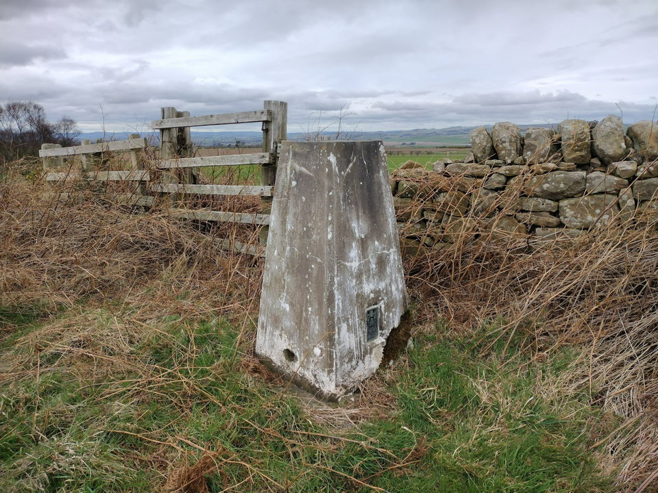 Murton Whitehouse Trig Point In Berwick Upon Tweed - Northumberland ...