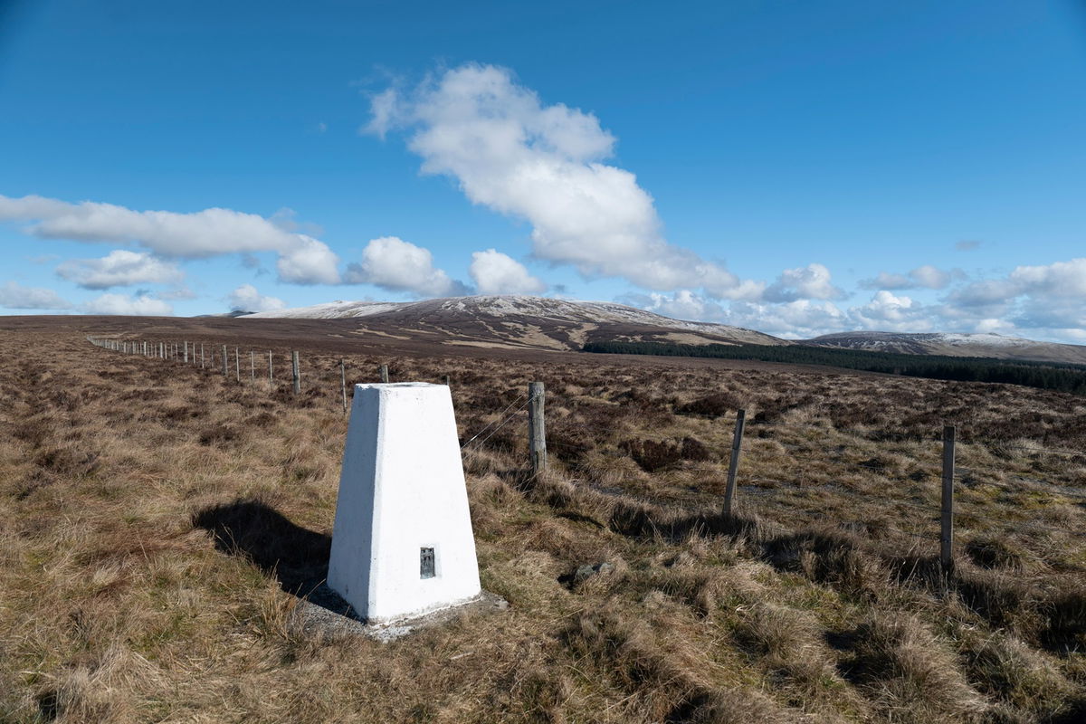 King's Seat Trig Point In The Cheviots - Northumberland Trig Points