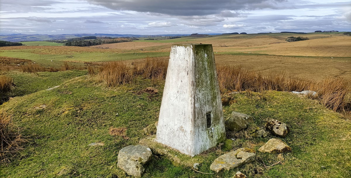 Long Crag Gunnerton Trig Point In Swinburne - Northumberland Trig Points