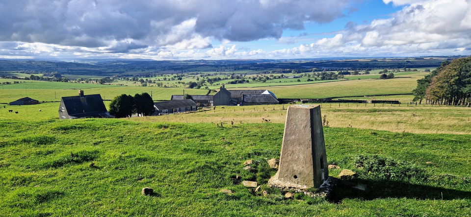 Moot Law Trig Point In Swinburne - Northumberland Trig Points