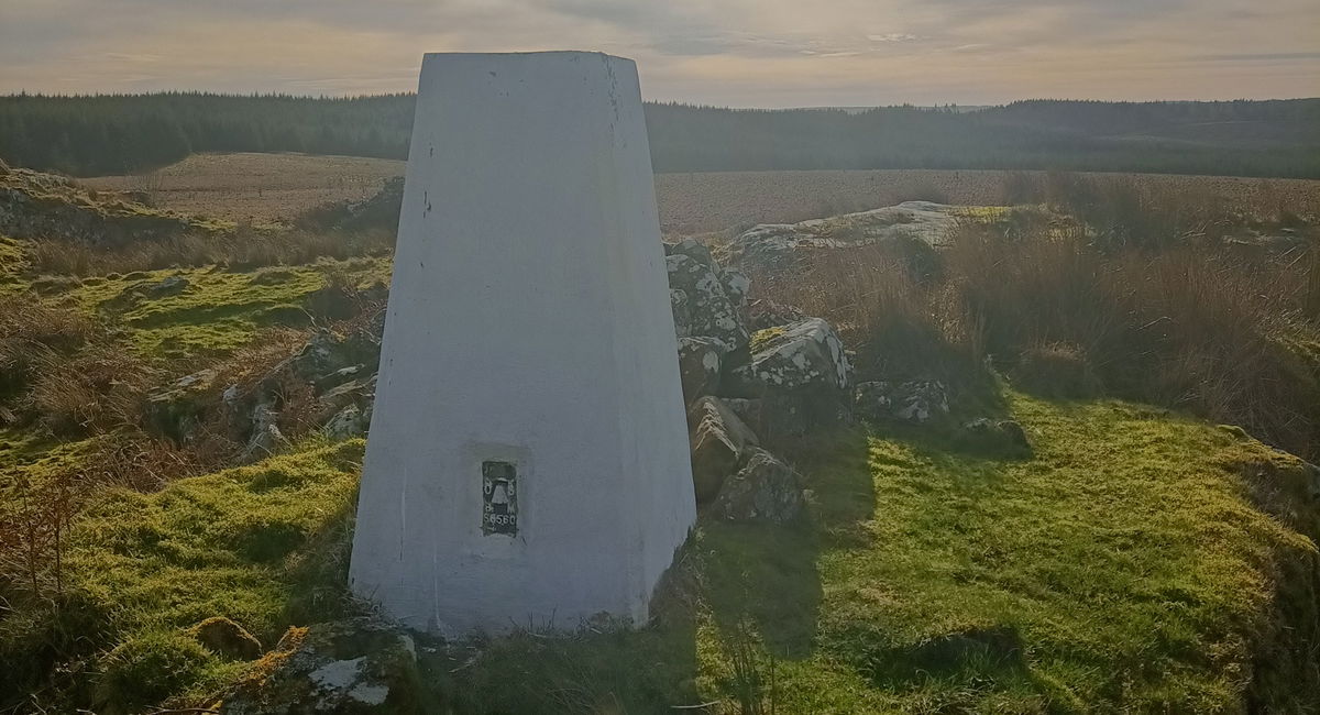 Stokoe High Crags Trig Point In Falstone - Northumberland Trig Points